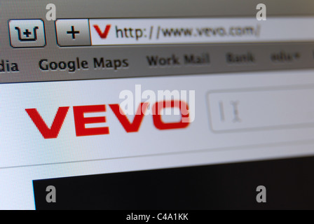 Photo Illustration of the Vevo music video website Stock Photo - Alamy