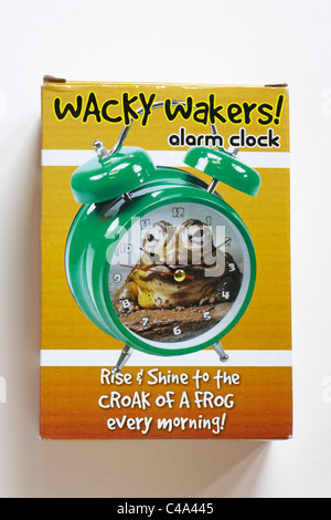 Frog alarm clock isolated on white background - Wacky wakers alarm ...