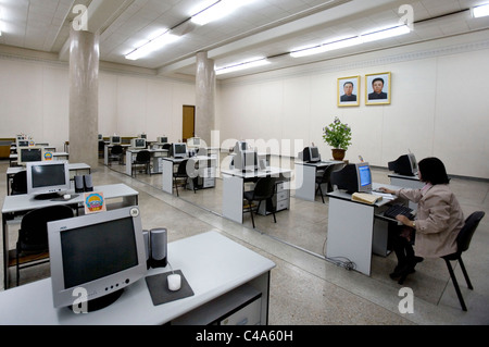 Grand People's Study House, computer Intranet classroom, Pyongyang ...