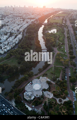 Aerial photograph of the Yarkon river in Tel Aviv Stock Photo - Alamy
