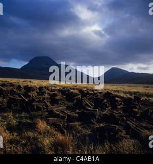 Peat cutting, Islay, Scotland, UK Stock Photo - Alamy