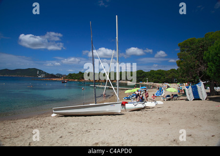 View of the beach of Cala Pada, Ibiza, Spain Stock Photo - Alamy