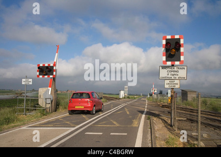 Unmanned Level Crossing Sign On The Romney Hythe and Dymchurch Steam ...