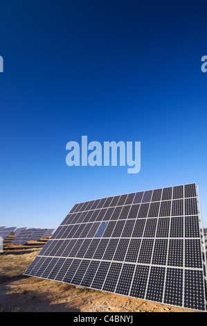 huge solar panels and clear sky Stock Photo - Alamy