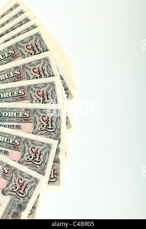 British Armed Forces token currency money banknotes issued for use only ...