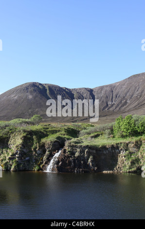 flooded quarry and Ward Hill Hoy Orkney Scotland May 2011 Stock Photo ...