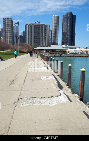 Monroe Harbor, Chicago, Illinois, United States, North America Stock ...