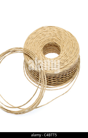 String hank isolated on white background Stock Photo - Alamy