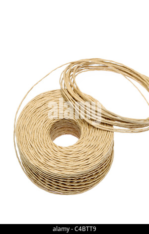 String hank isolated on white background Stock Photo - Alamy