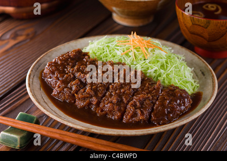Miso Katsu, Nagoya Cuisine, Aichi Prefecture, Japan Stock Photo - Alamy