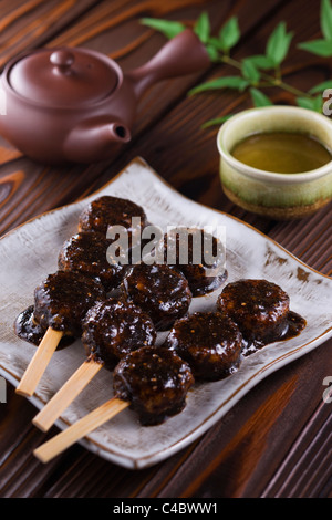 Gohei mochi (Skewered rice cake with sauce Stock Photo - Alamy