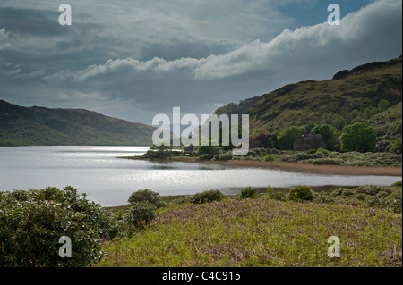 Kinlochspelve Church between Loch Spelve and Loch Uisg on the west side ...