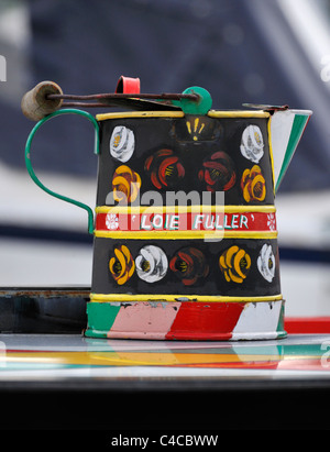 Buckby Can on a narrowboat, England, UK Stock Photo - Alamy