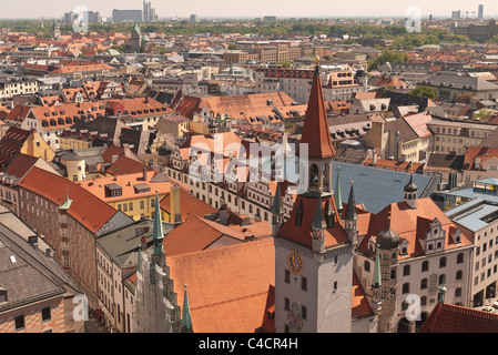 Aerial view of rooftops and dormers designed and constructed in the ...