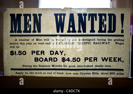 A Vintage help wanted sign Stock Photo - Alamy