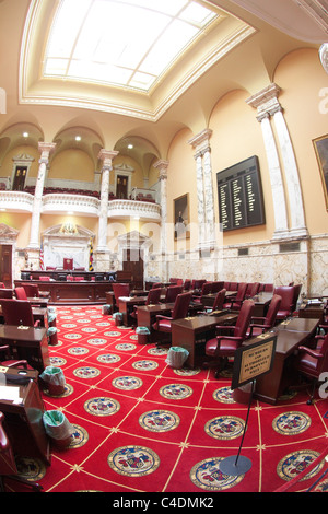 Interior of the Maryland Senate chamber, in the State House (capitol ...