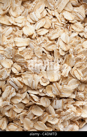 Macro Oatmeal texture. oat flakes food background. Healthy breakfast ...