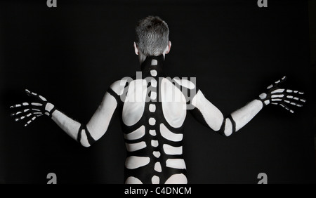 X-ray view of a human skeleton posing Stock Photo - Alamy