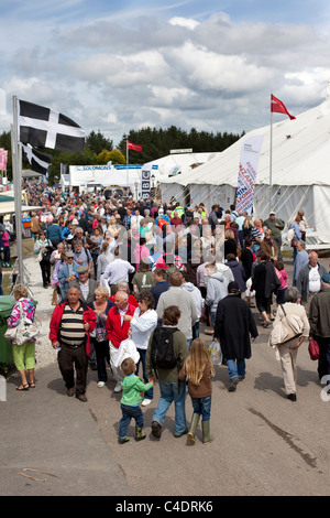 Visitors at the Royal Cornwall Show at the Royal Cornwall Showground ...