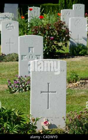 Ramparts British WW1 Military Cemetery Ypres Belgium Stock Photo - Alamy