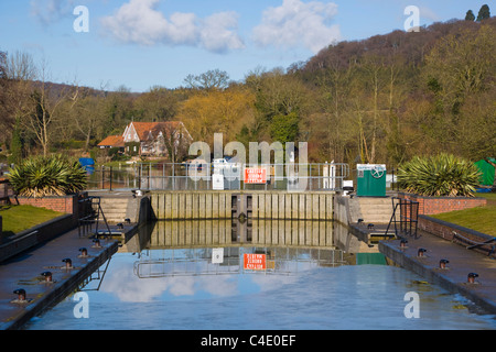 Hambleden Lock on the river Thames, England Stock Photo - Alamy