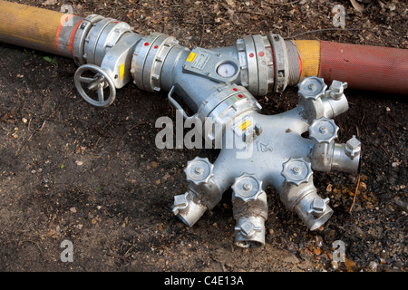 Hytrans manifold divider fire equipment near Broadmoor during Swinley ...