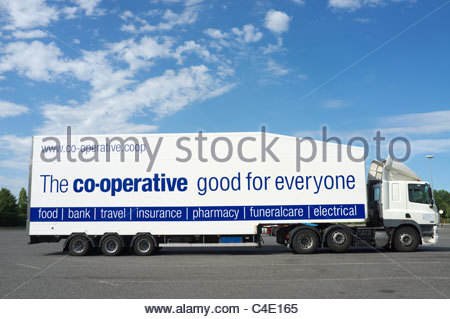 Co-op delivery lorry UK Stock Photo - Alamy