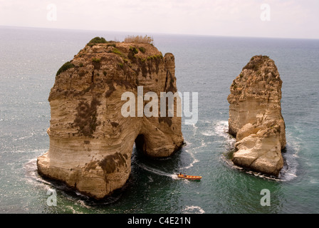 The Pigeon Rocks at Raouche, Beirut, Lebanon Stock Photo - Alamy