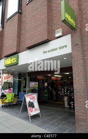 Millets the Outdoors Store shop in Ely Cambridgeshire UK Stock Photo ...