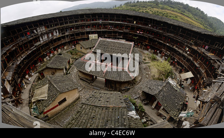 The Yuchang Building, the oldest surviving tulou in China. Tulou are ...