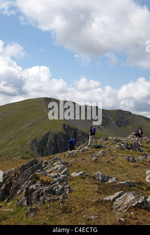 View from the slopes of High Spy in the Lake District, with Dale Head ...