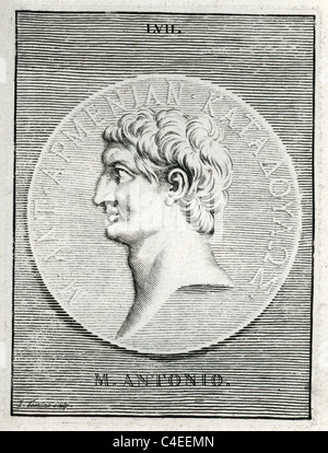 The Roman politician and General Marcus Antonius (83-30 BC)before the ...
