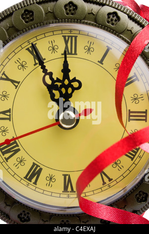 yellow clock face midday 12 o'clock the clock strikes twelve 12 ...