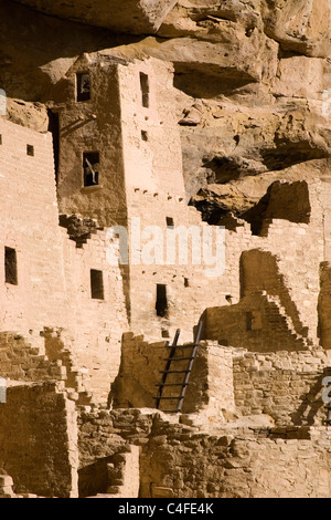 Cliff Palace dwellings built by Ancestral Pueblo Native Americans part ...
