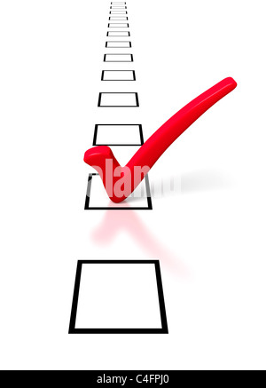 Survey questionnaire with the tick boxes Stock Photo - Alamy