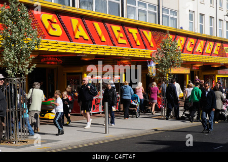 The High Street in Clacton, a seaside town in the East of the UK with ...