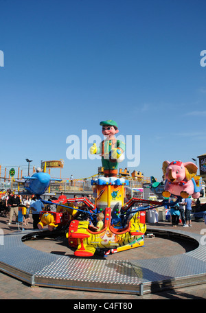 Children's rides at Pavilion Fun Park in Clacton in Essex Stock Photo ...