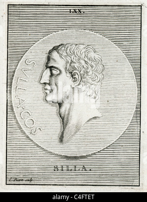Sulla, Lucius Cornelius, 138 BC - 78 BC, Roman politician, portrait ...