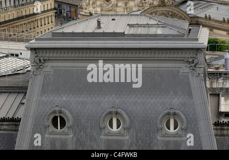 French Mansard roof. Paris. France Stock Photo - Alamy
