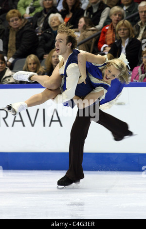 Tarrah Harvey and Keith Gagnon compete at the 2010 BMO Skate Canada ...