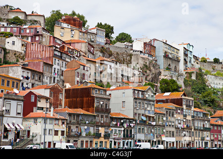 old poor houses in old Porto Portugal Stock Photo - Alamy