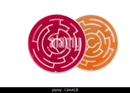 Plastic Maze Game Stock Photo - Alamy