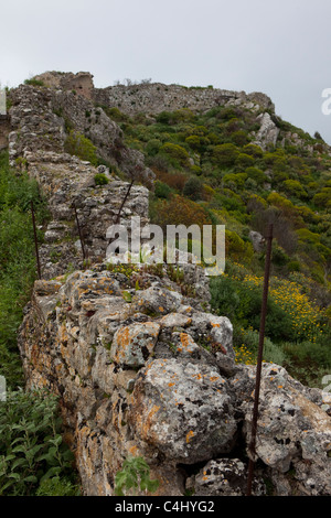 The ancient Hellenic city of Polyrinia, Crete. The place name means ...