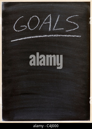 Single word Goals written on a yellow abstract background Stock Photo ...