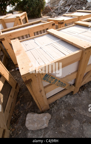 crates of paving slabs made in turkey building materials material ...