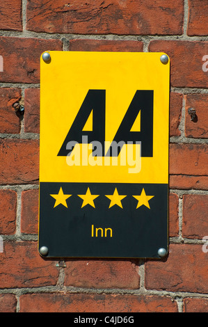 AA 3 Star, stars Hotel Sign rating UK Stock Photo - Alamy