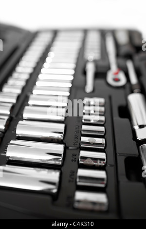 Socket tool set in case Stock Photo - Alamy