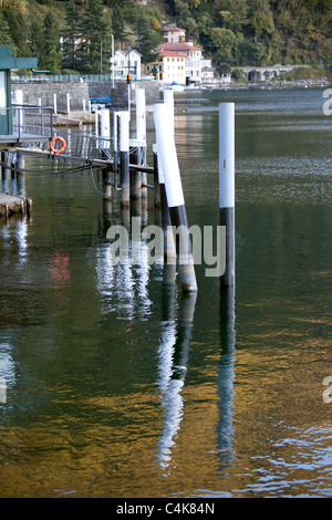 Ferry jetty at Argegno Lake Como Stock Photo - Alamy