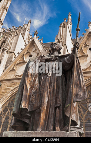 Statue of cardinal Mercier at the St. Michiels en Goedele cathedral in ...