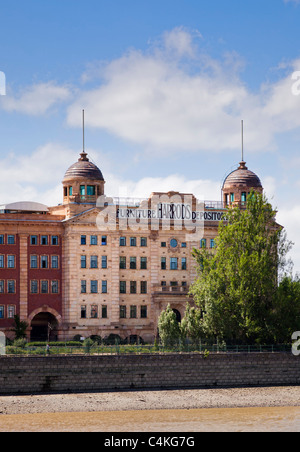 The Harrods Furniture Depository buildings on the south bank of the ...